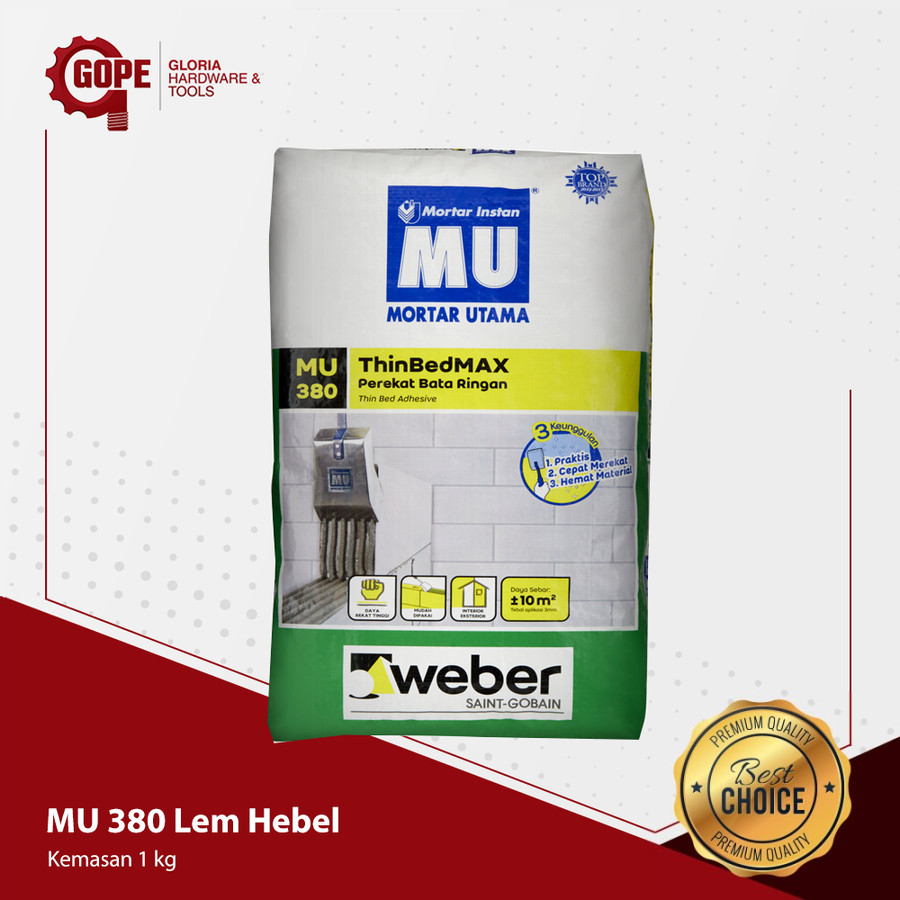 Jual Mu 380 Mortar Utama Semen Lem Pasang Hebel Di Seller Gope Hardware ...