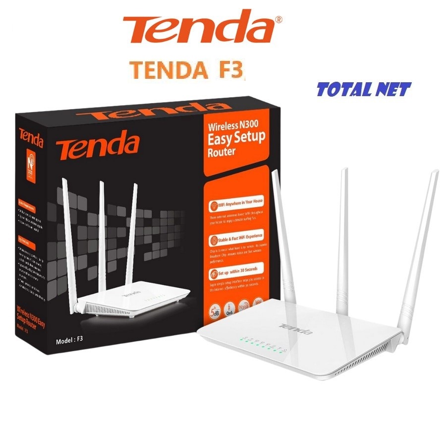 Promo Tenda F3 N300 Wireless N Router 300mbps Tiga Antena Diskon 13