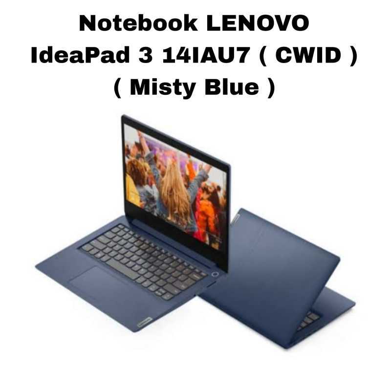 Jual Lenovo Ideapad 3 14iau7 ( Cwid ), Misty Blue Di Seller Klikme ...