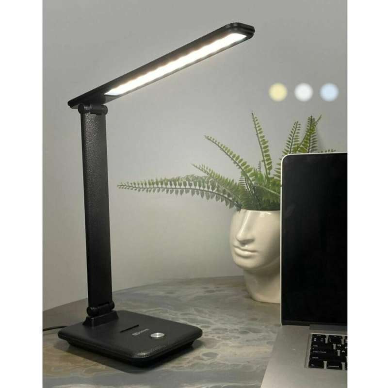 Promo Lampu Baca Meja Belajar Kerja Desk Lamp 3 Mode Led Diskon 12% Di ...