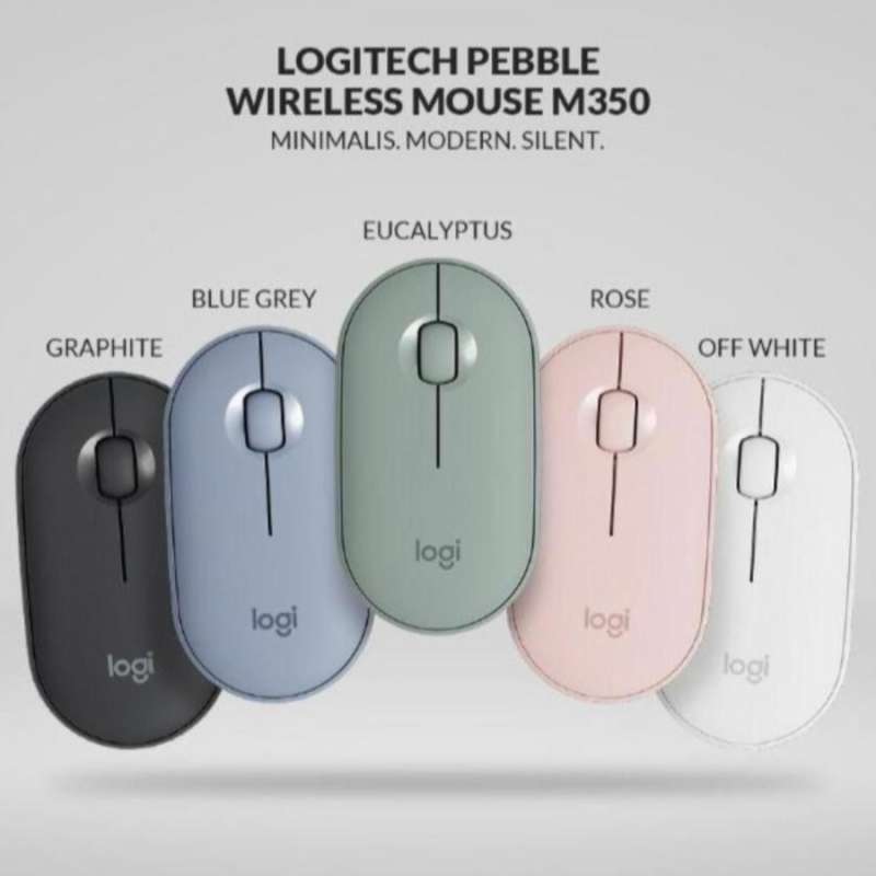 Jual Mouse Logitech Wireless Pebble M350 Mouse Bluetooth Silent Wireless 2.4 Ghz Original ...