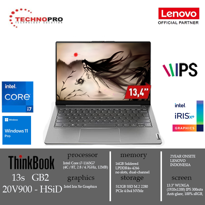 Jual Lenovo Thinkbook S G Itl Hsid I G Gb Gb Ssd Iris Xe Win Pro Di Seller