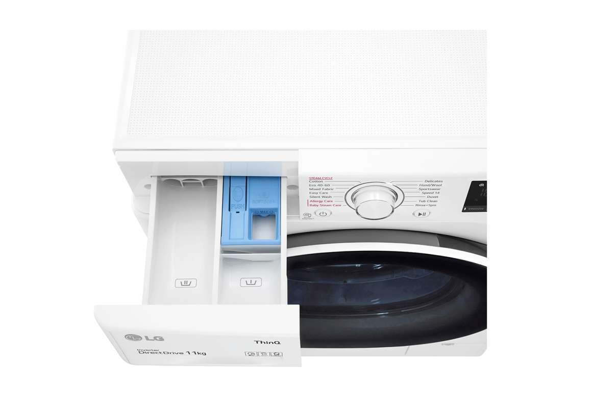 Promo Lg New Aidd Front Load Washing Machine With Steam - Fv1411s5wn ...