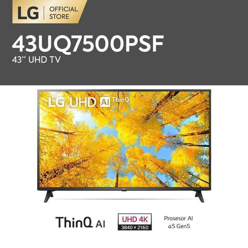 Promo Lg Uhd Smart Ai Thinq® Tv 4k [43 Inch] 43uq7500psf Diskon 43% Di ...