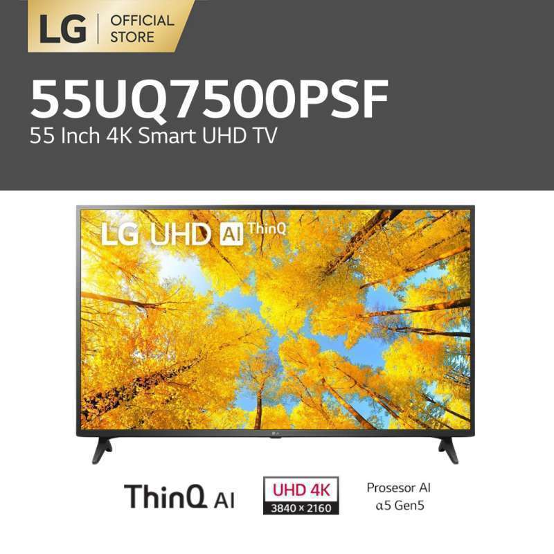 Promo Lg Uhd Smart Ai Thinq® Tv 4k [55 Inch] 55uq7500 Diskon 36% Di ...