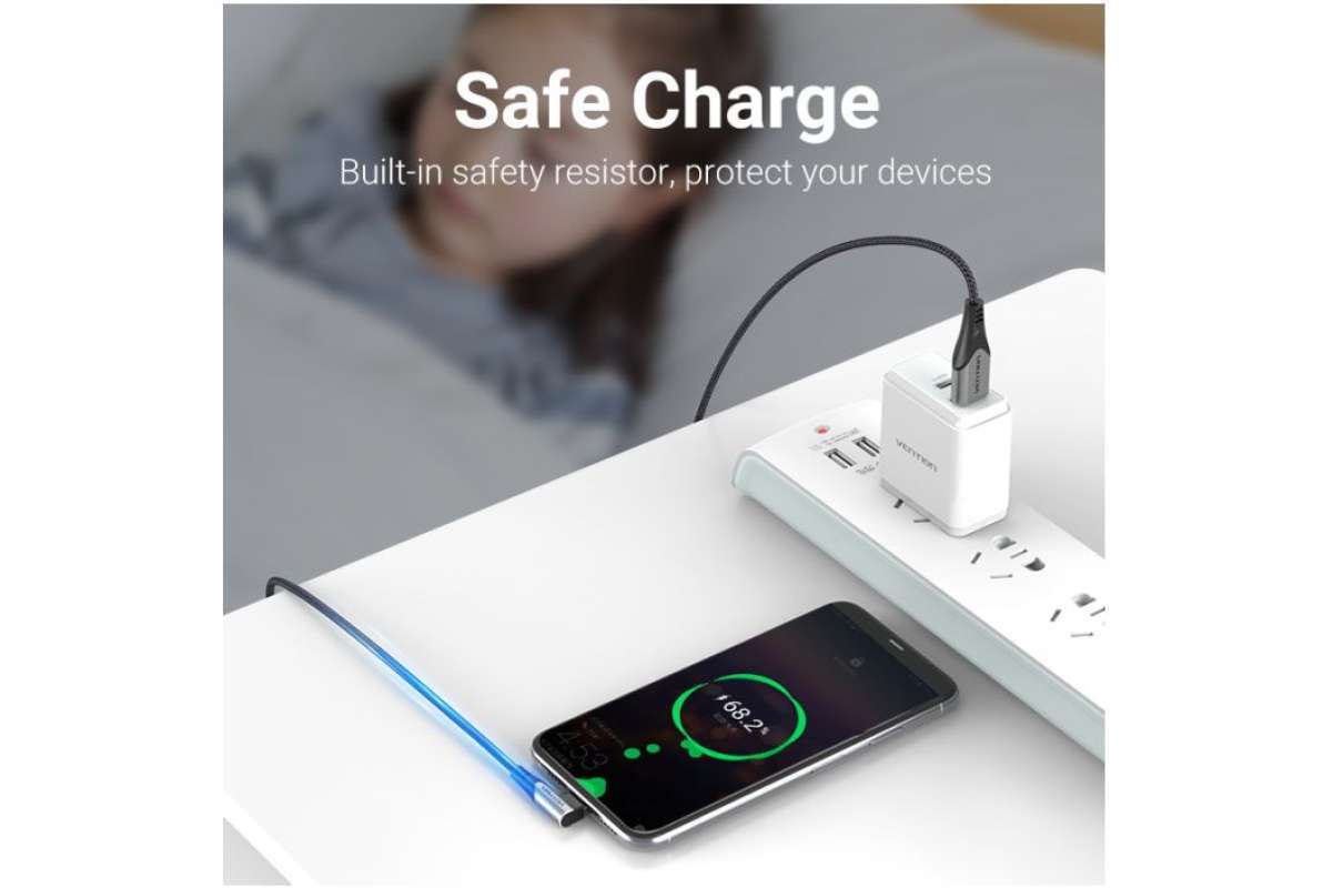 Jual Vention Kabel Data Usb A To Type C Braided Android Samsung Huawei ...