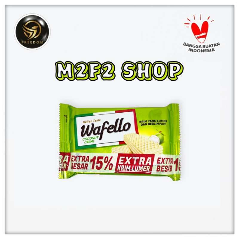Promo Roma Wafer Wafello Coconut Creme | Krim Kelapa - 43 gr (Kemasan 6 ...
