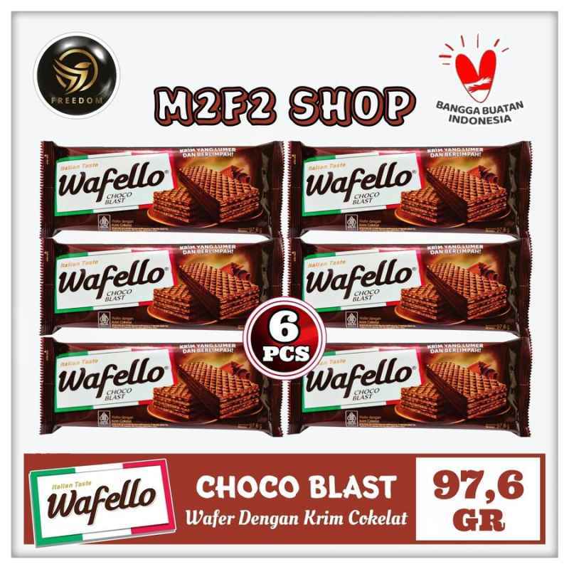 Promo Roma Wafer Wafello Choco Blast | Krim Cokelat - 97,6 Gr (kemasan ...