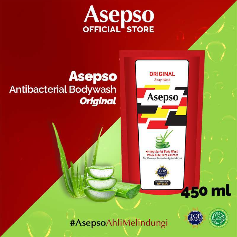 Promo Asepso Sabun Cair Body Wash Original - 450 Ml Diskon 3% Di Seller ...
