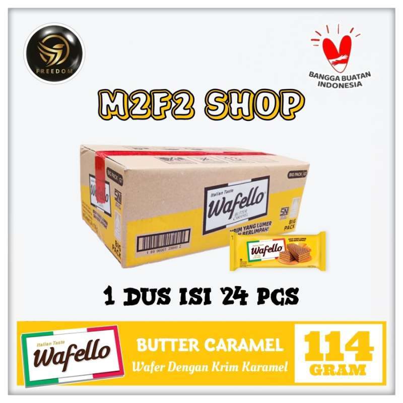 Promo Roma Wafer Wafello Butter Caramel | Krim Karamel - 114 Gr ...
