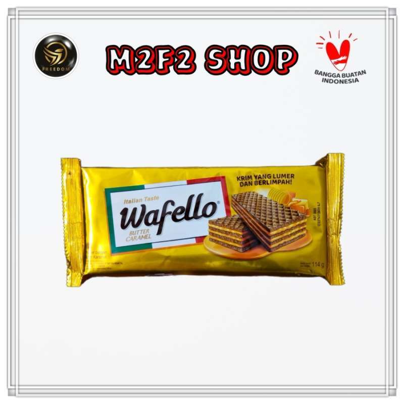 Promo Roma Wafer Wafello Butter Caramel | Krim Karamel - 114 Gr ...