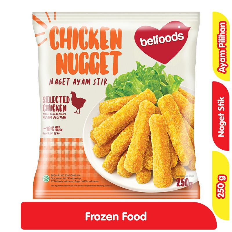 Jual belfoods Favorite Chicken Nugget Stick 250 g di Seller Alfamart ...