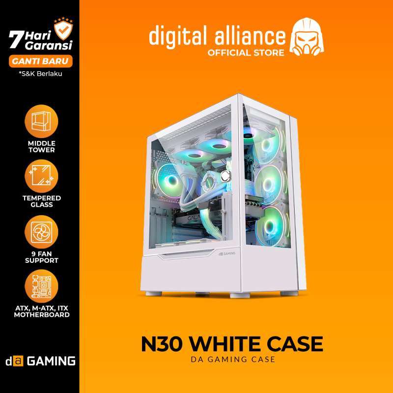 Jual Casing PC Digital Alliance N30 ATX Case Komputer Gaming Kaca ...
