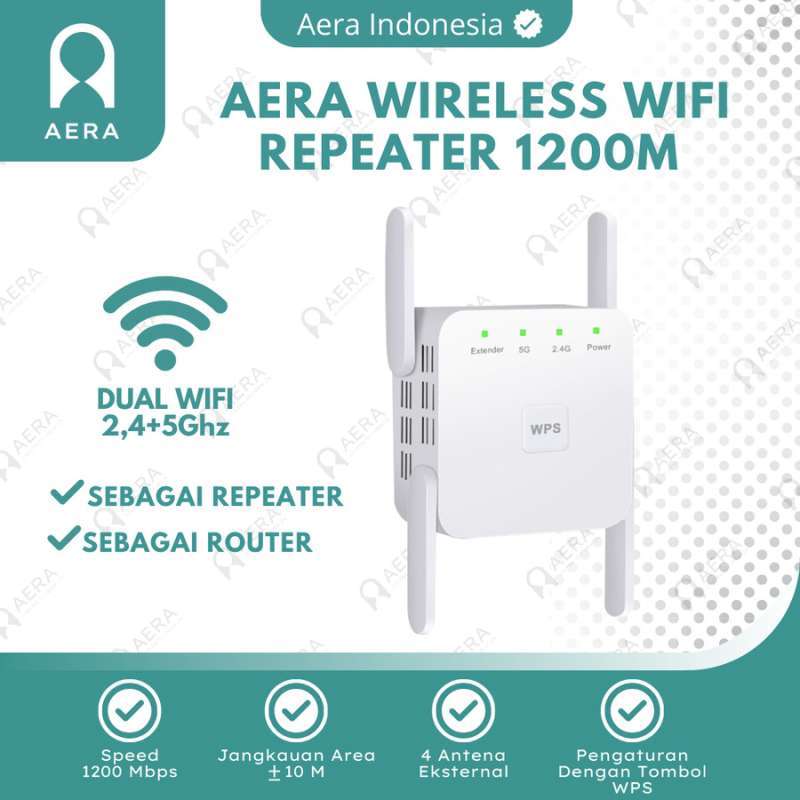 Promo Repeater Wifi Wireless1200m 2.4 + 5 Ghz | Penguat Sinyal Wifi ...