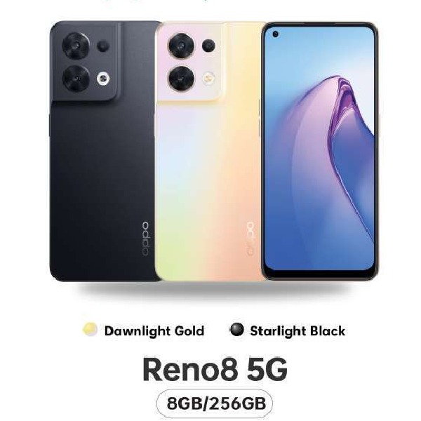 Jual Oppo Reno8 5g [8gb/256gb] Smartphone - Shimmer Gold Di Seller Oppo ...