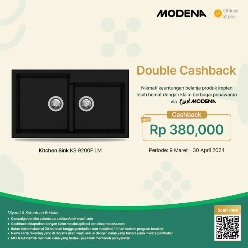 Jual MODENA Kitchen Sink - KS 9200F LM di Seller MODENA Official Store ...