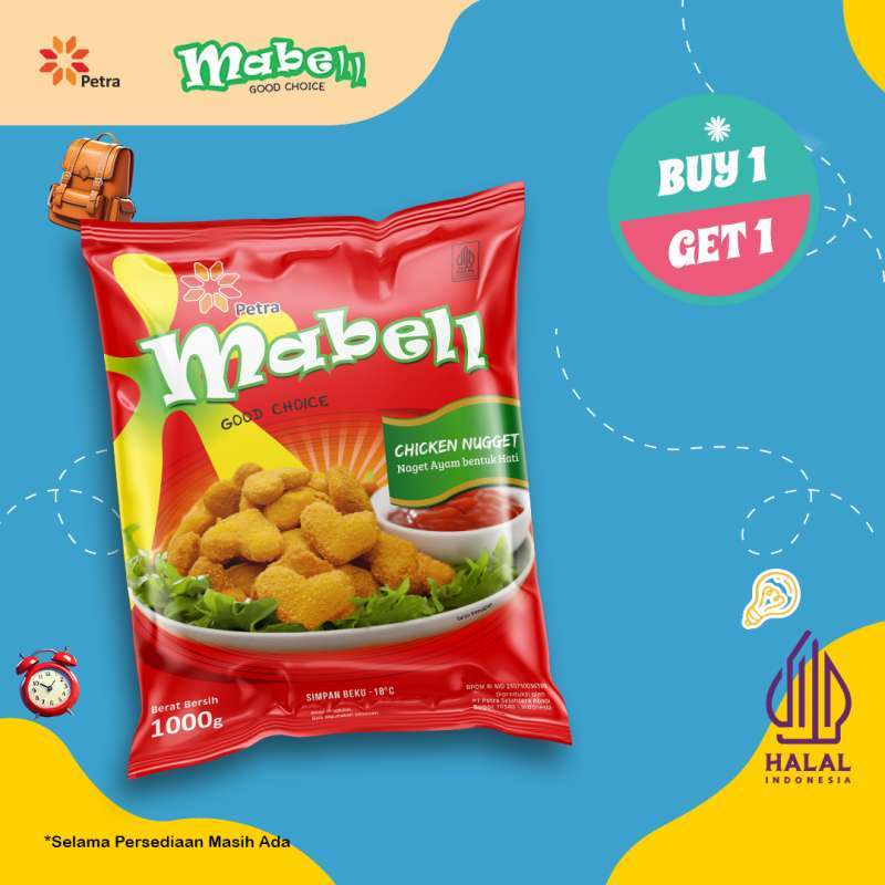 Promo Mabell Nugget Ayam Hati 1 Kg Diskon 27% Di Seller Mabell Neglasari Official Store ...