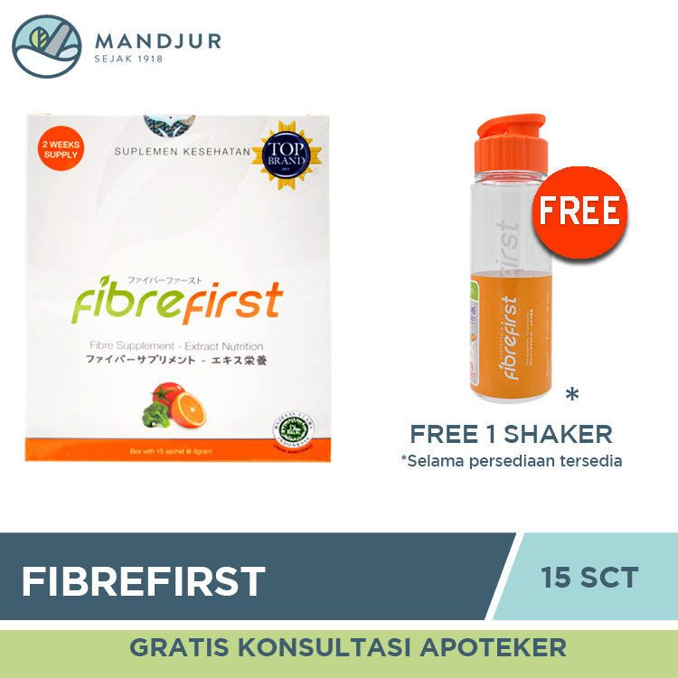 Promo FibreFirst 15 Sachet - Suplemen Serat Premium Two Weekly Pack Diskon 5% di Seller Apotek ...