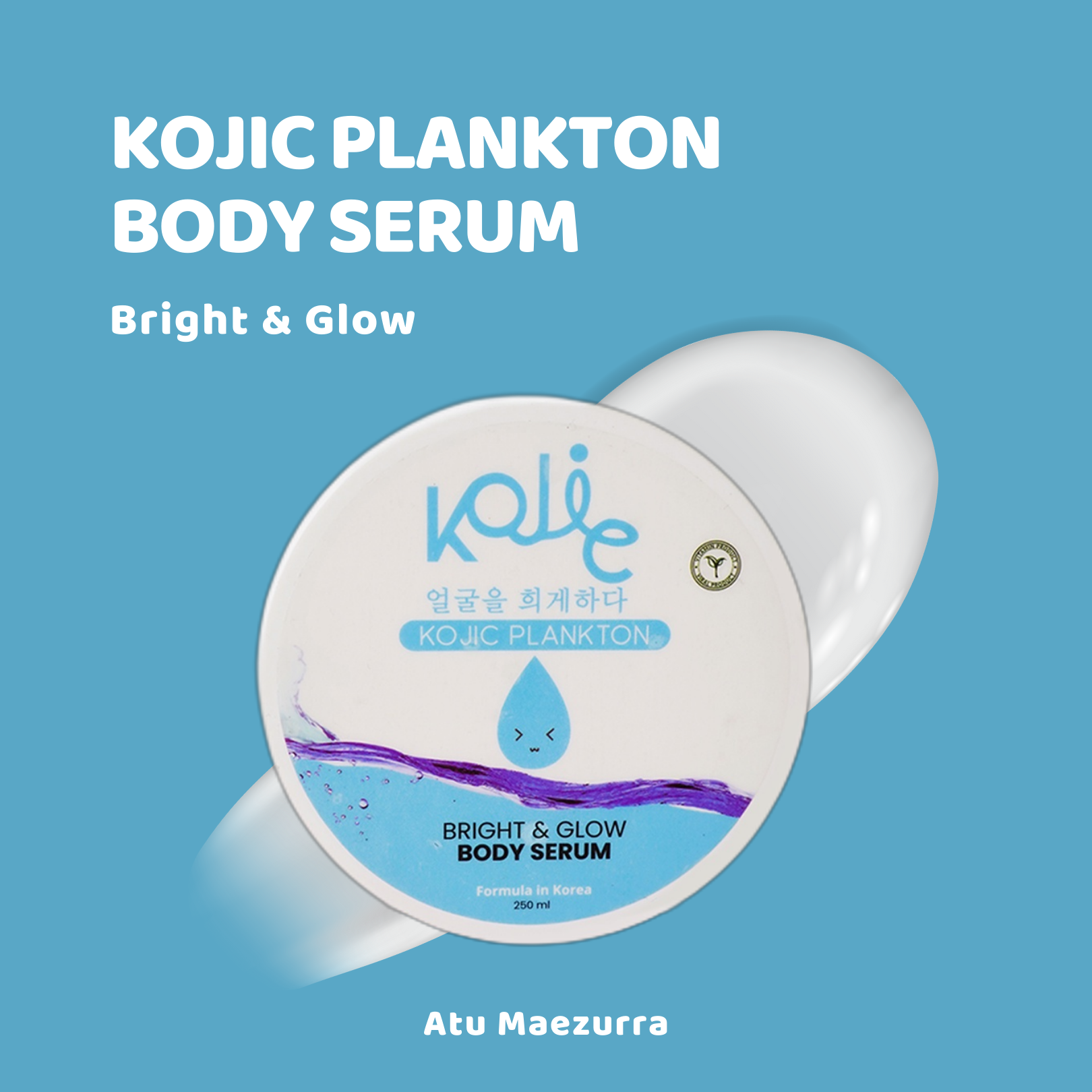 Promo Kojic Plankton Bright & Glow Body Serum Terbaru kojic biru Diskon ...