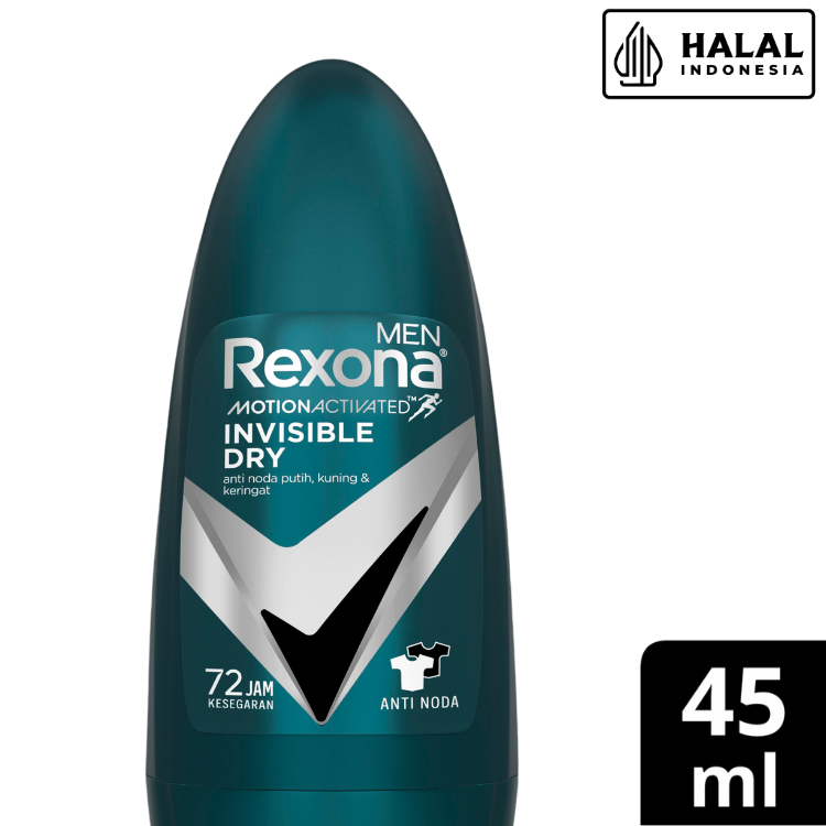 Promo Rexona Men Invisible Dry Roll-On Deodorant 45 mL Diskon 29% di ...