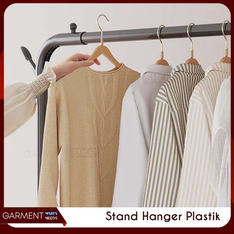 Promo Rak Baju Gantungan Baju Stand Hanger Berdiri Display Butik Bazar ...