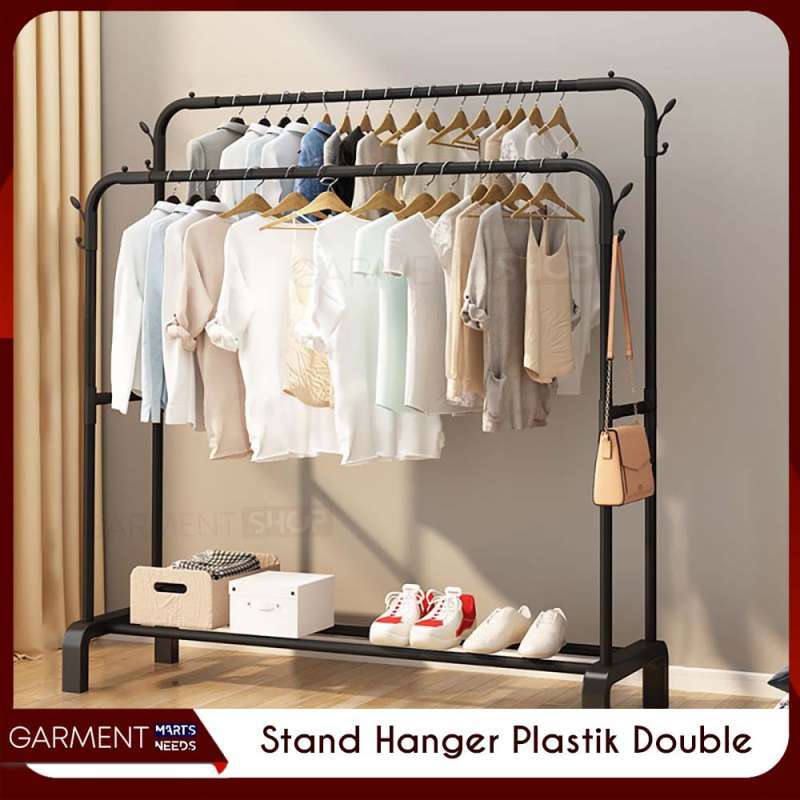 Promo Rak Baju Gantungan Baju Stand Hanger Berdiri Display Butik Bazar ...