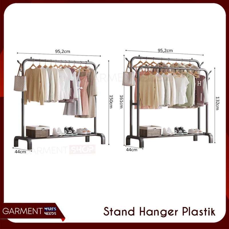Promo Rak Baju Gantungan Baju Stand Hanger Berdiri Display Butik Bazar ...