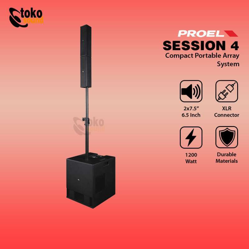 Jual Proel Session 4 Original Sni - Compact Portable Array System 1200w ...