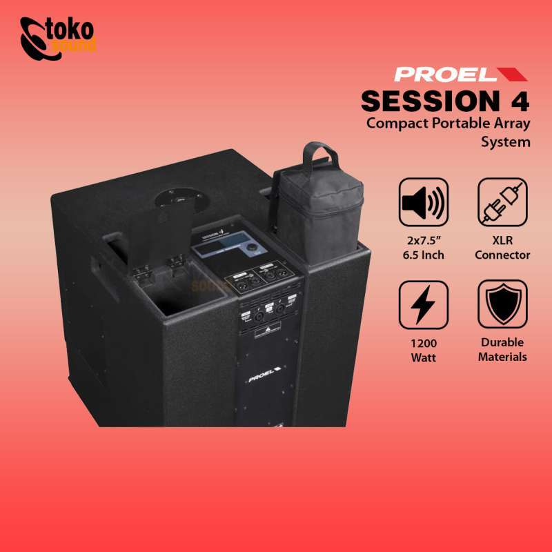 Jual Proel Session 4 Original Sni - Compact Portable Array System 1200w ...