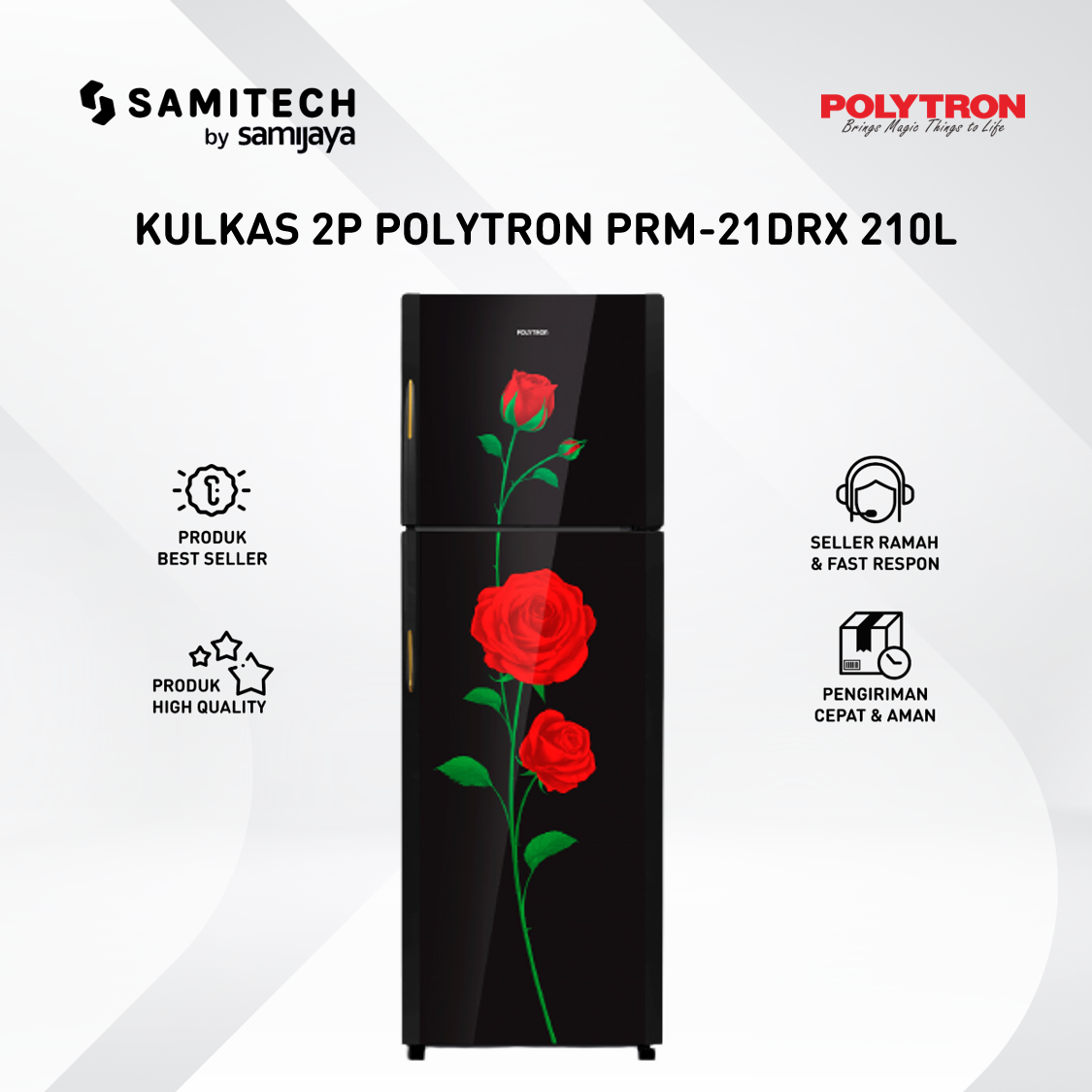 Promo POLYTRON PRM-21DRX Kukas 2 Pintu Diskon 3% di Seller CV. SAMI ...