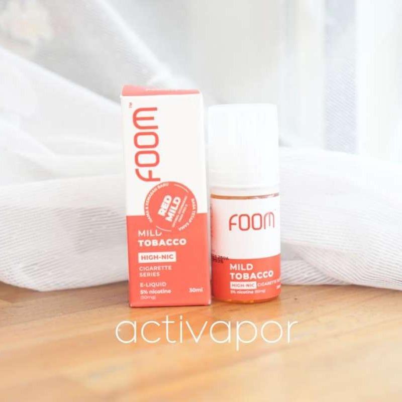 Jual Foom Red Mild 50mg 30ml Saltnic Salt Nic Liquid Vape Pod White ...
