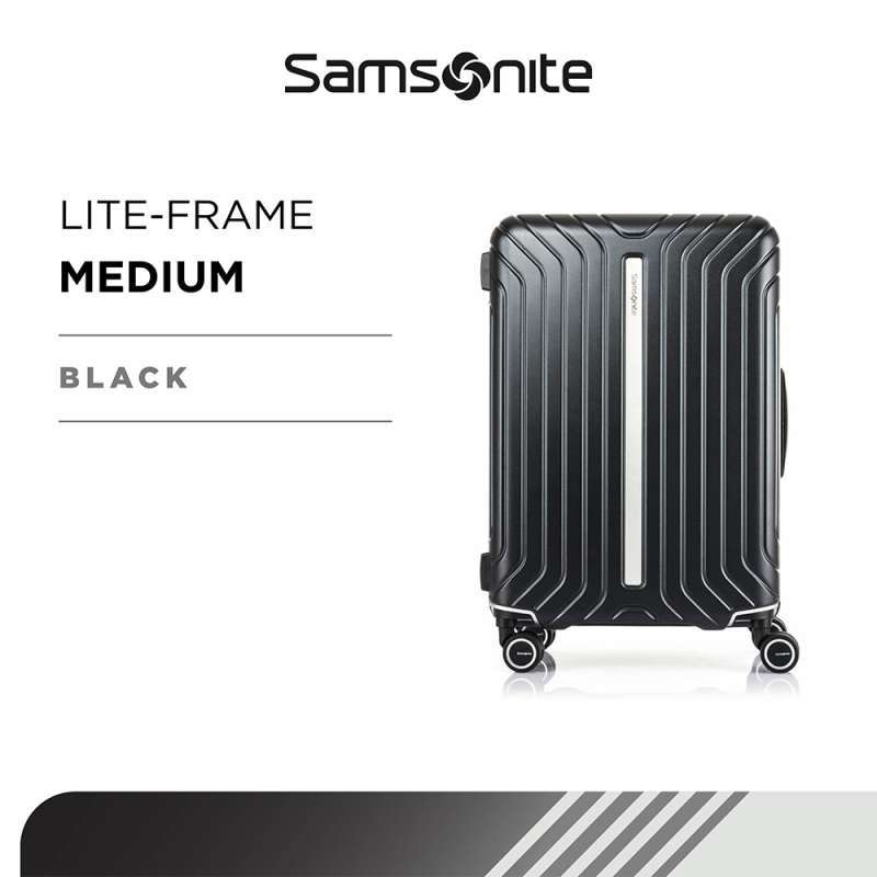 Jual Samsonite Koper Hardcase Lite-Frame Medium 24 Inch - Black di ...