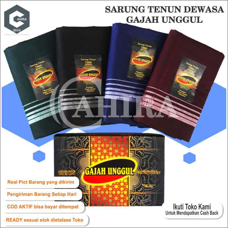 Sarung Tenun Gajah Unggul Syar'i 🔥 Harga & Model Terbaru Juni 2026