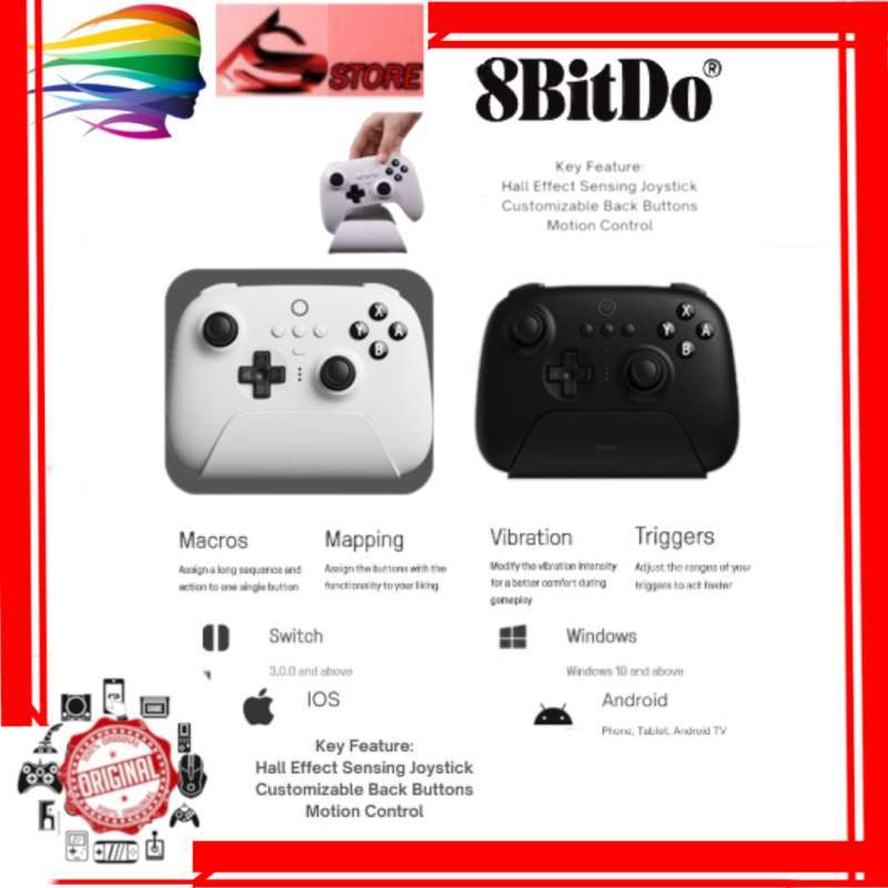 Promo 8bitdo Ultimate Bluetooth Gaming Controller Gamepad Josytick With ...
