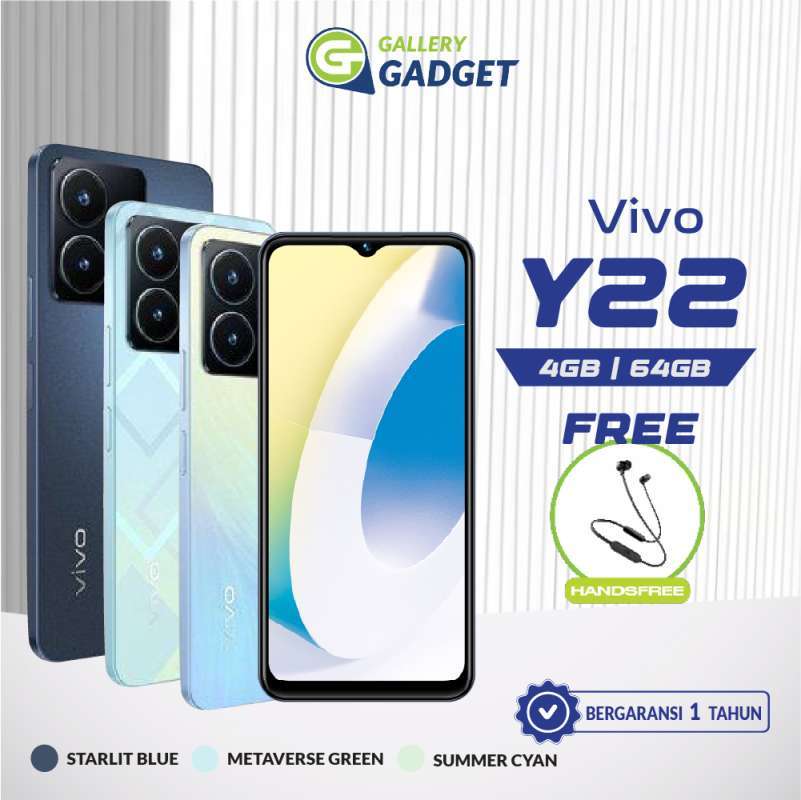 Promo VIVO Y22 4 64 RAM 4 ROM 64 GB 4GB 64GB Android Diskon 21 Di Seller Gallery Gadget