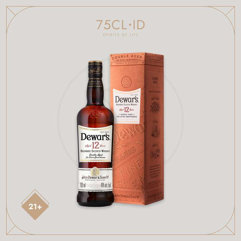 Jual Dewar's 12 Years Double Aged Blended Scotch Whisky 750ml Di Seller ...