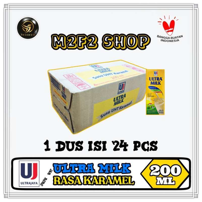 Jual Susu Ultra Milk Rasa Karamel | Caramel Kotak UHT - 200 ml (Kemasan ...