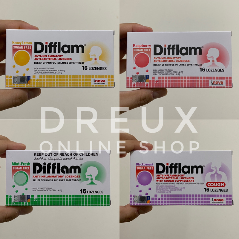 Jual [import] Difflam Anti-inflammatory Anti-bacterial 16 Lozenges Di ...