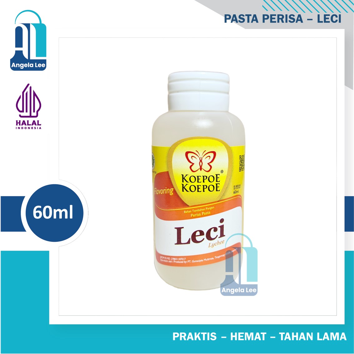 Promo Koepoe Koepoe Pasta Lychee Leci Perisa Sirup Minuman Halal 60ml ...