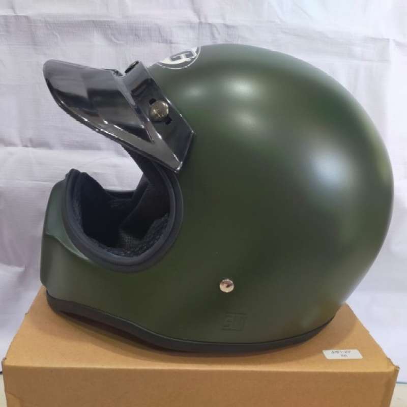 Jual Helm Cakil Hbc Helm Retro Helm Classic Helm Polos Helm Sni - Abu ...
