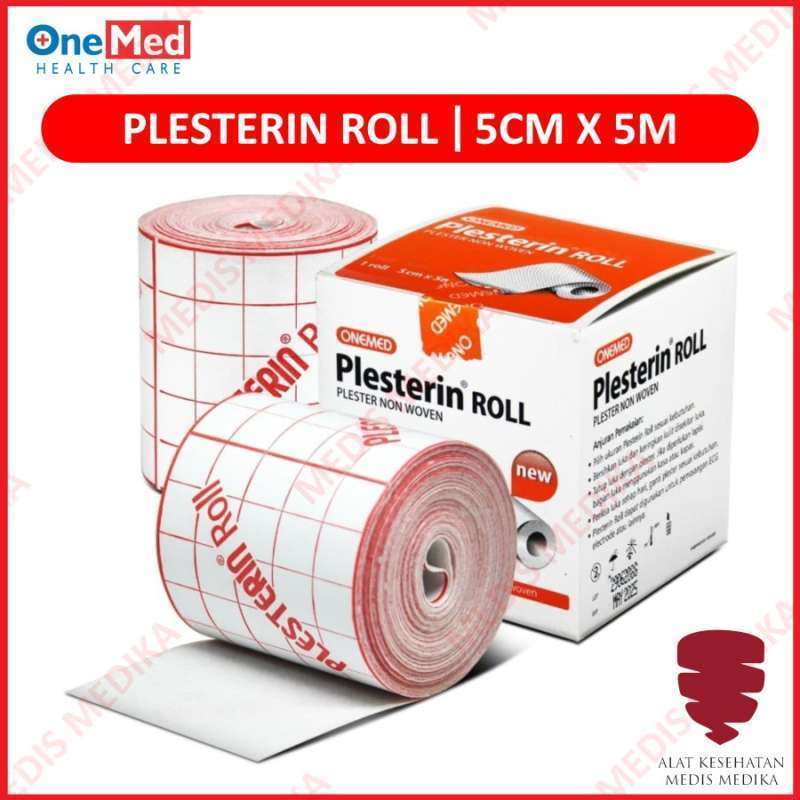 Jual Plesterin Roll Onemed Plester Luka Alat P3k Non Woven Plester Di ...