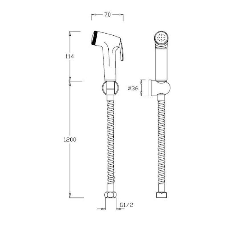 Promo American Standard Semprotan Kloset Tp 404 Jet Washer Chrome ...