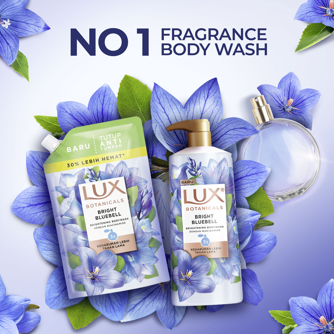 Promo Lux Bright Bluebell Niacinamide Body Wash [825 Ml] Diskon 16% Di ...
