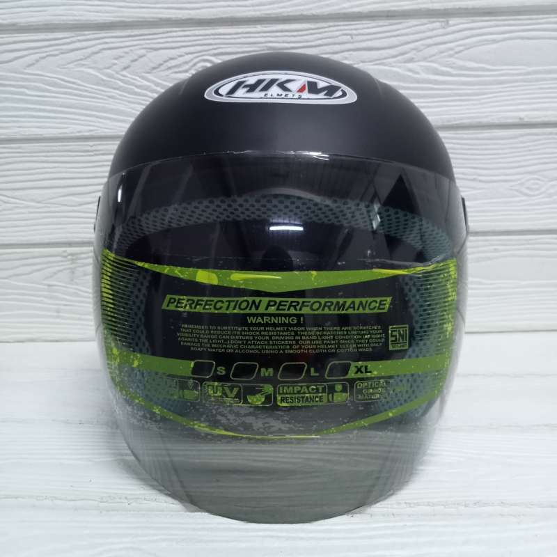 Jual Helm Evolution Polos Black Doff Half Face Model Gm Evo Di Seller ...