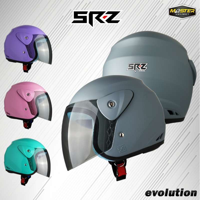 Jual Helm Evolution Polos Black Doff Half Face Model Gm Evo Di Seller ...