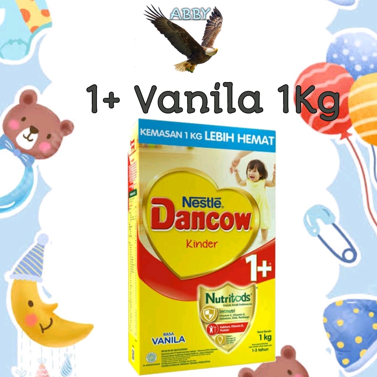 Jual DANCOW 1+ Vanila 1kg di Seller Abby - Petir, Kota Tangerang | Blibli