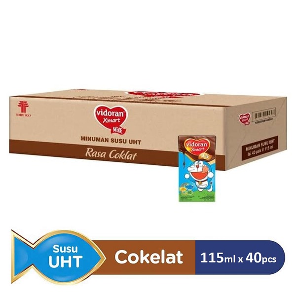 Promo Vidoran Xmart Susu Uht Rasa Coklat [115 Ml/ 40 Pcs/ Karton] Diskon 5% Di Seller Langgan ...