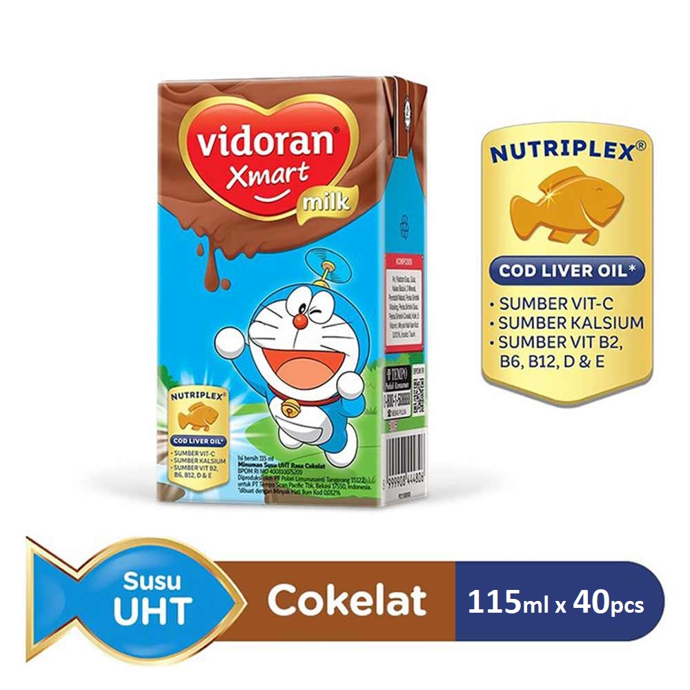 Promo Vidoran Xmart Susu Uht Rasa Coklat [115 Ml/ 40 Pcs/ Karton ...
