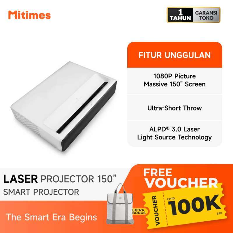 Jual Xiaomi Laser Projector 150 Full Hd 4k 5000 Lumens - 1080p Di ...