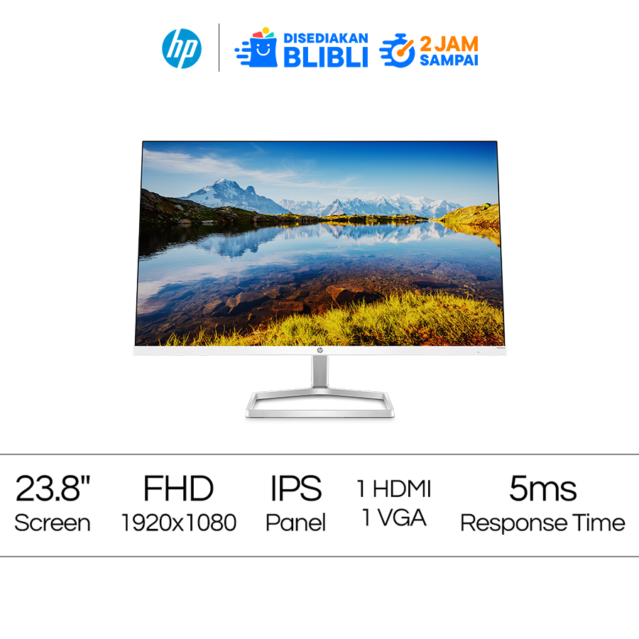 Jual Hp M24fwa Monitor 24-inch Fhd 1920x1080 75hz Ips (hdmi & Vga Port ...